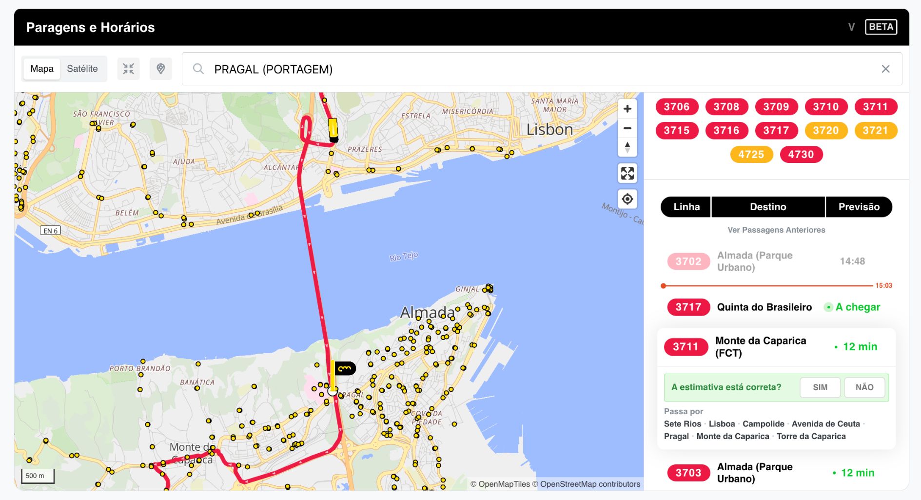 Carris Metropolitana lança ferramenta que permite saber localização do ...